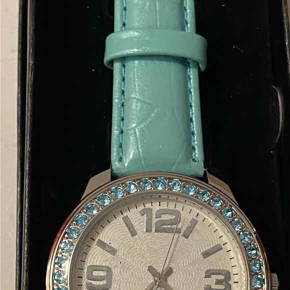 Avon | Accessories | New Avon Aquamarine Watch | Poshmark